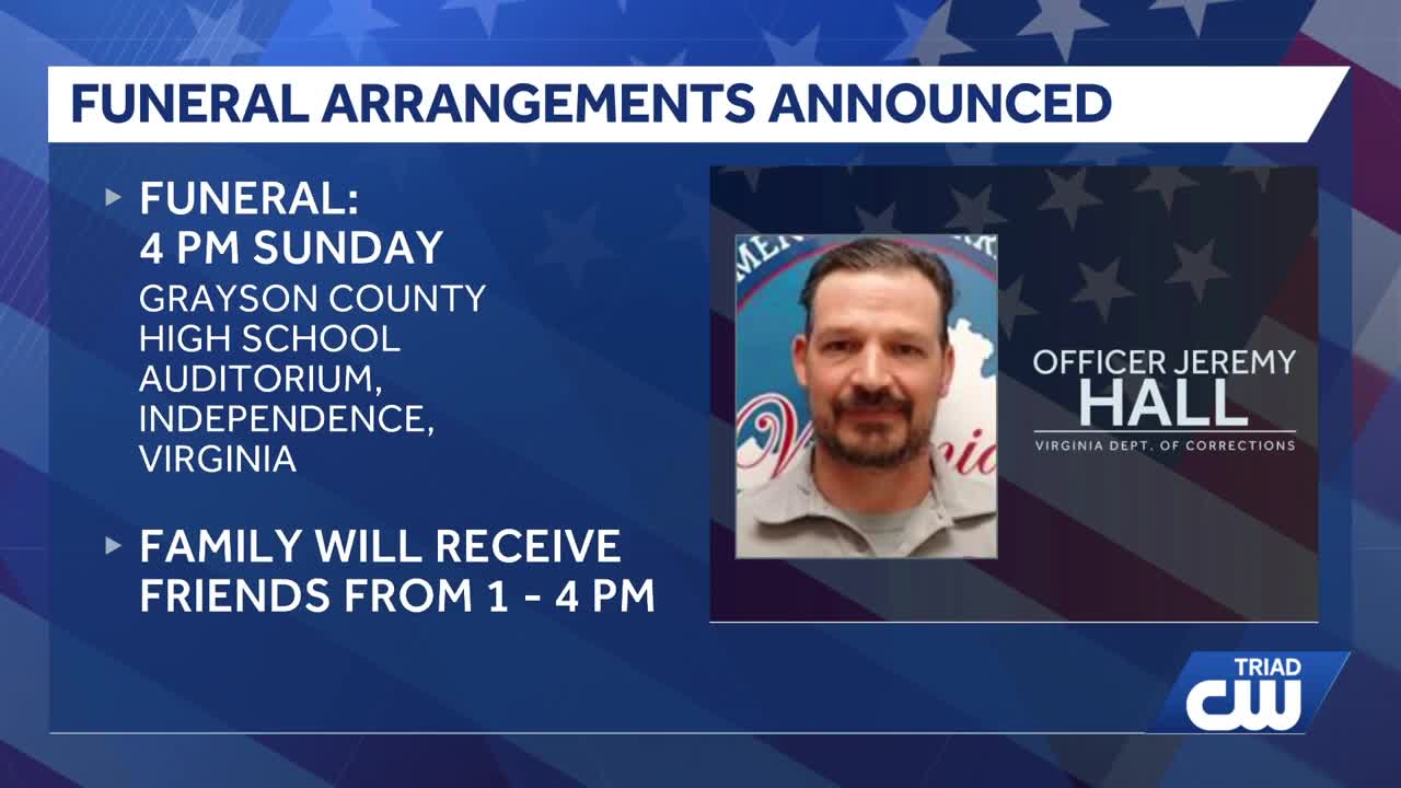 Funeral arrangements set for fallen Virginia corrections officer Jeremy ...