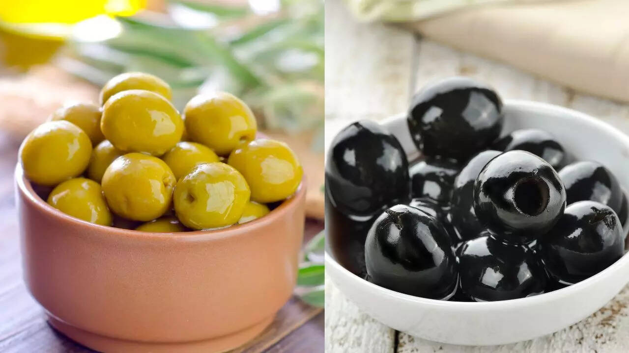 Green olives vs. Black olives: Key differences, nutrition, and health ...