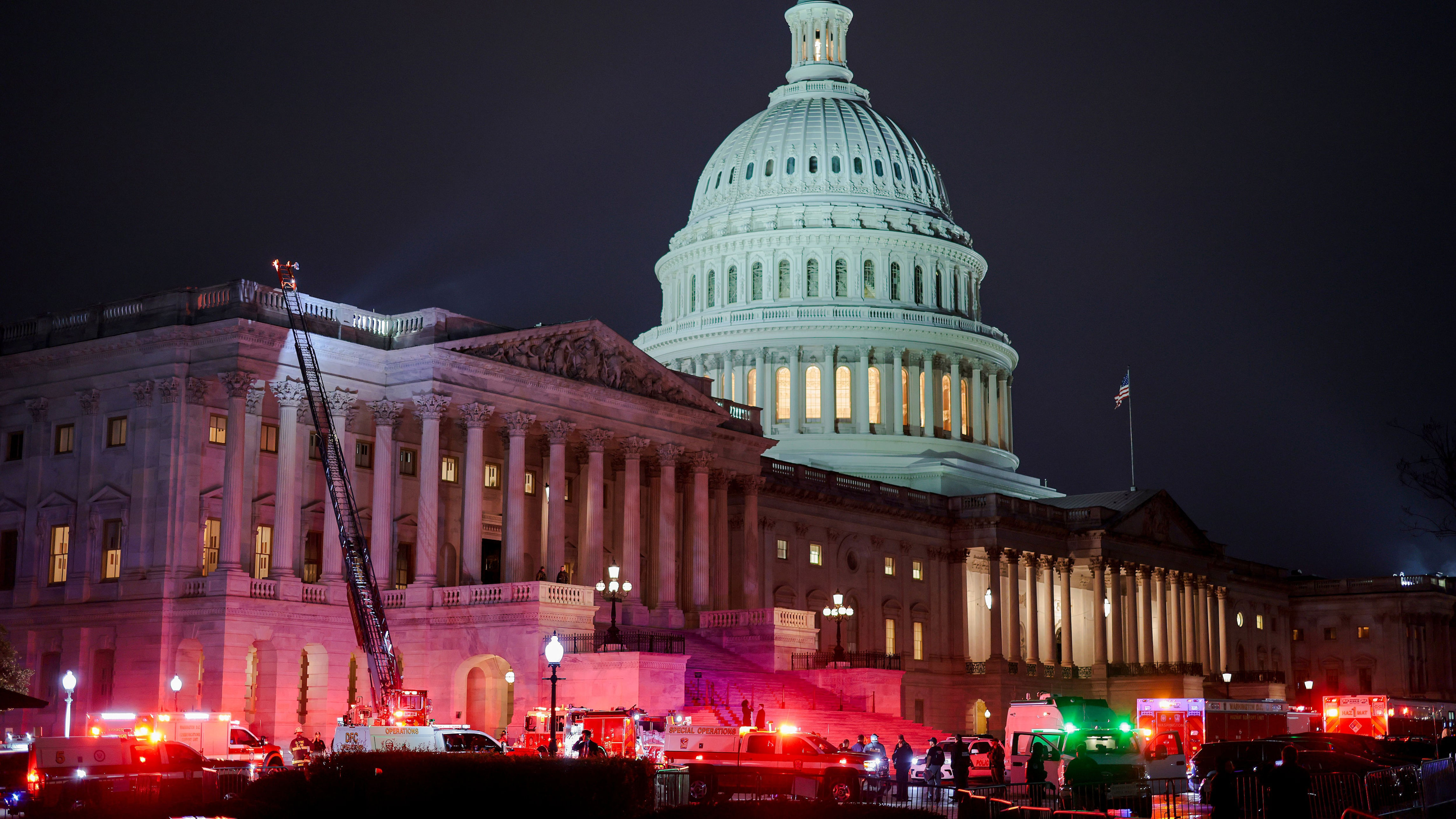 Fire Breaks Out at U.S. Capitol Building Leaving Two Injured