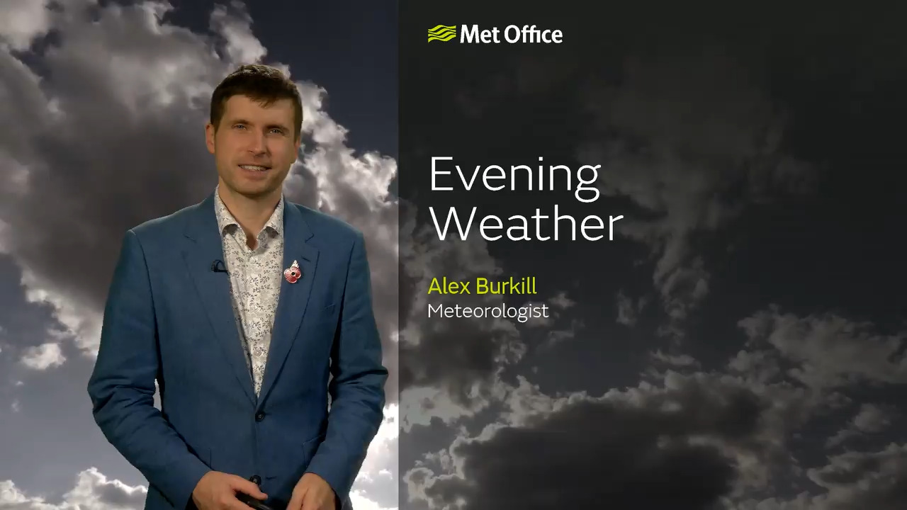 Met Office Thursday evening weather forecast 06/11/2025