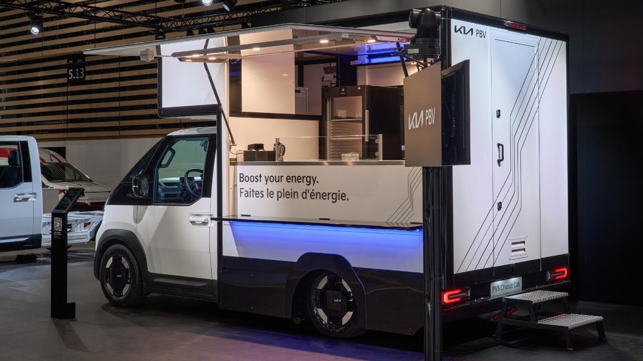 2026 Kia PV5 Chassis Cab Food Truck zur 2025 Solutrans im Check