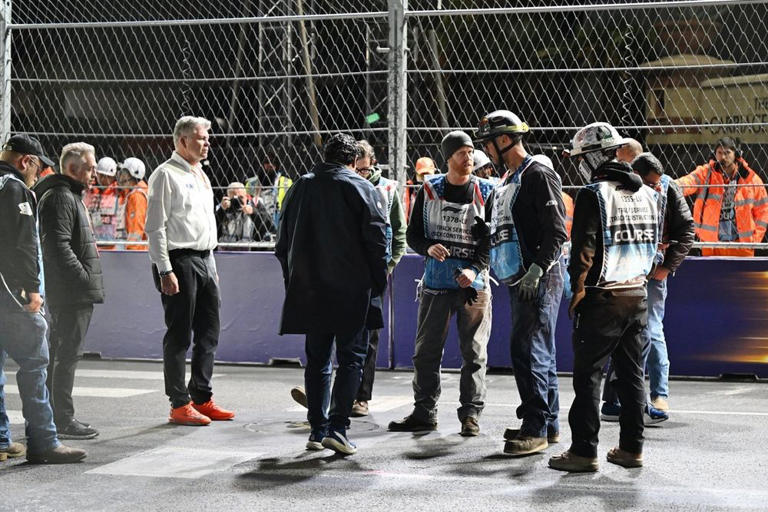 F1 Las Vegas GP: Lando Norris tops red flag-interrupted second practice