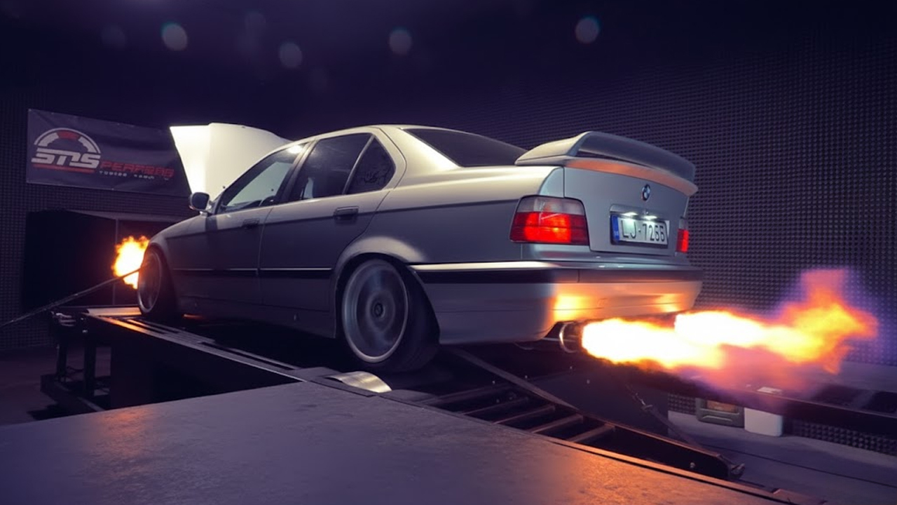 800 Dollar Turbo E36 Dyno Power Run