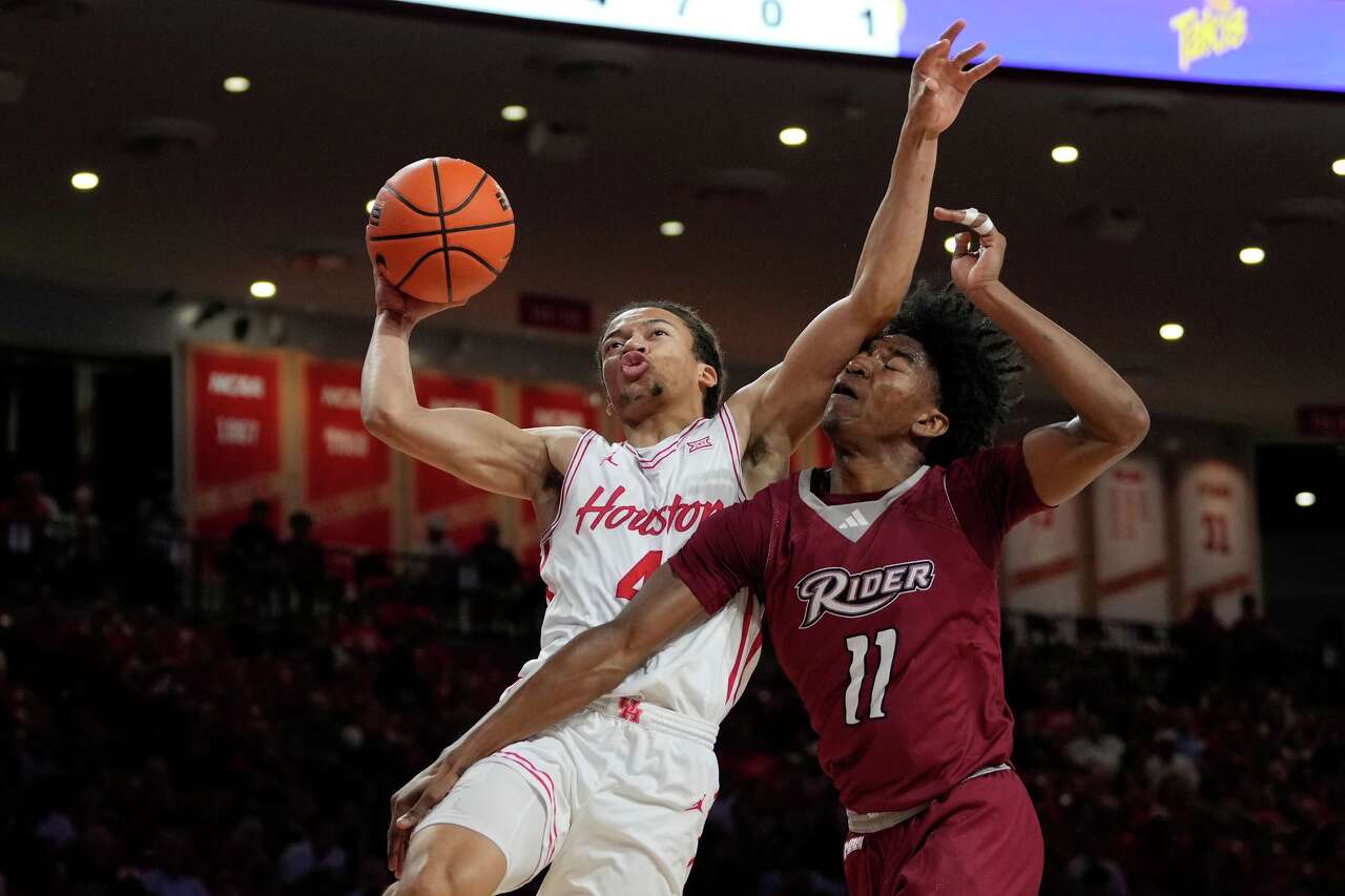 Houston Cougars roll over Rider as freshman Kingston Flemings has ...