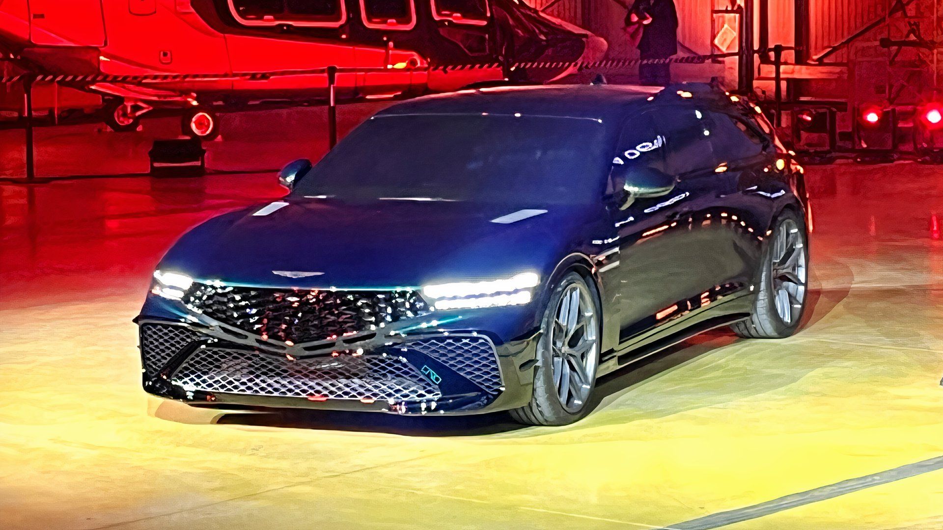 Genesis Surprises The World With G90 Wingback Magma Wagon Concept