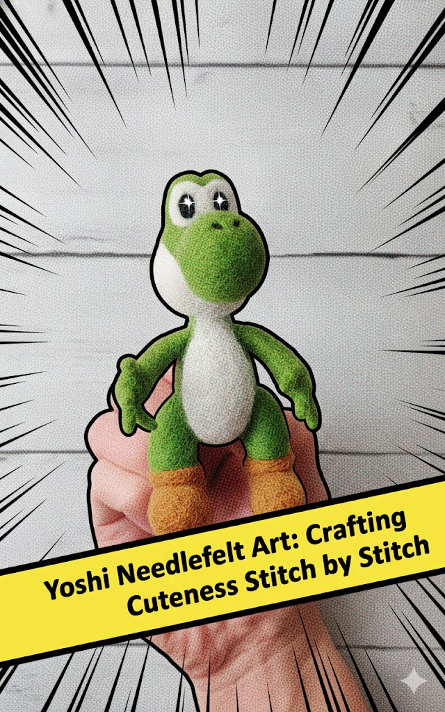 Yoshi Needlefelt Art: Crafting Cuteness Stitch by Stitch