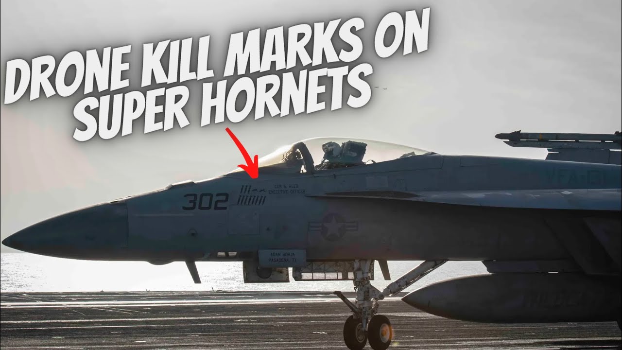 Revisiting - Drone kill marks on Super Hornets