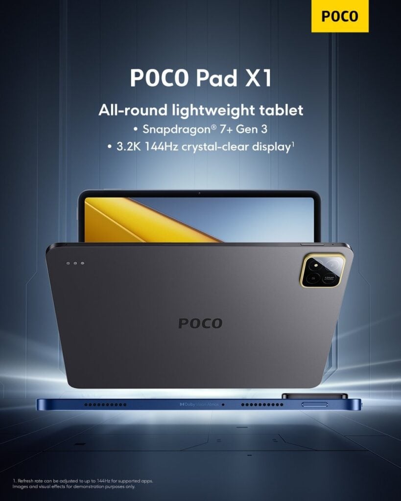 POCO Pad X1 Set to Launch on November 26 with Snapdragon 7+ Gen 3 and 3 ...