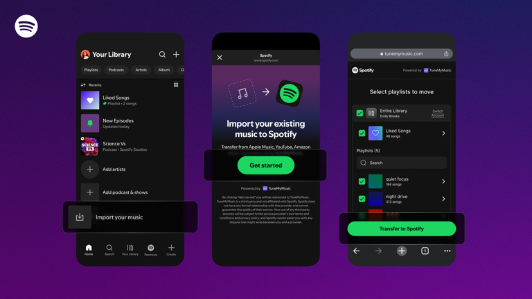 Spotify permet d’importer toutes vos playlists gratuitement depuis ...