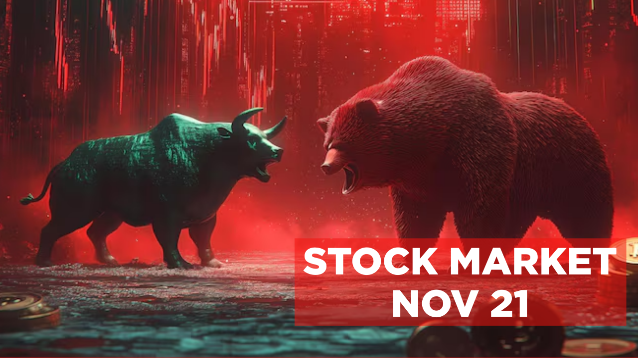 Stock Market, Nov 21 Highlights: Sensex falls 400 pts, Nifty holds ...