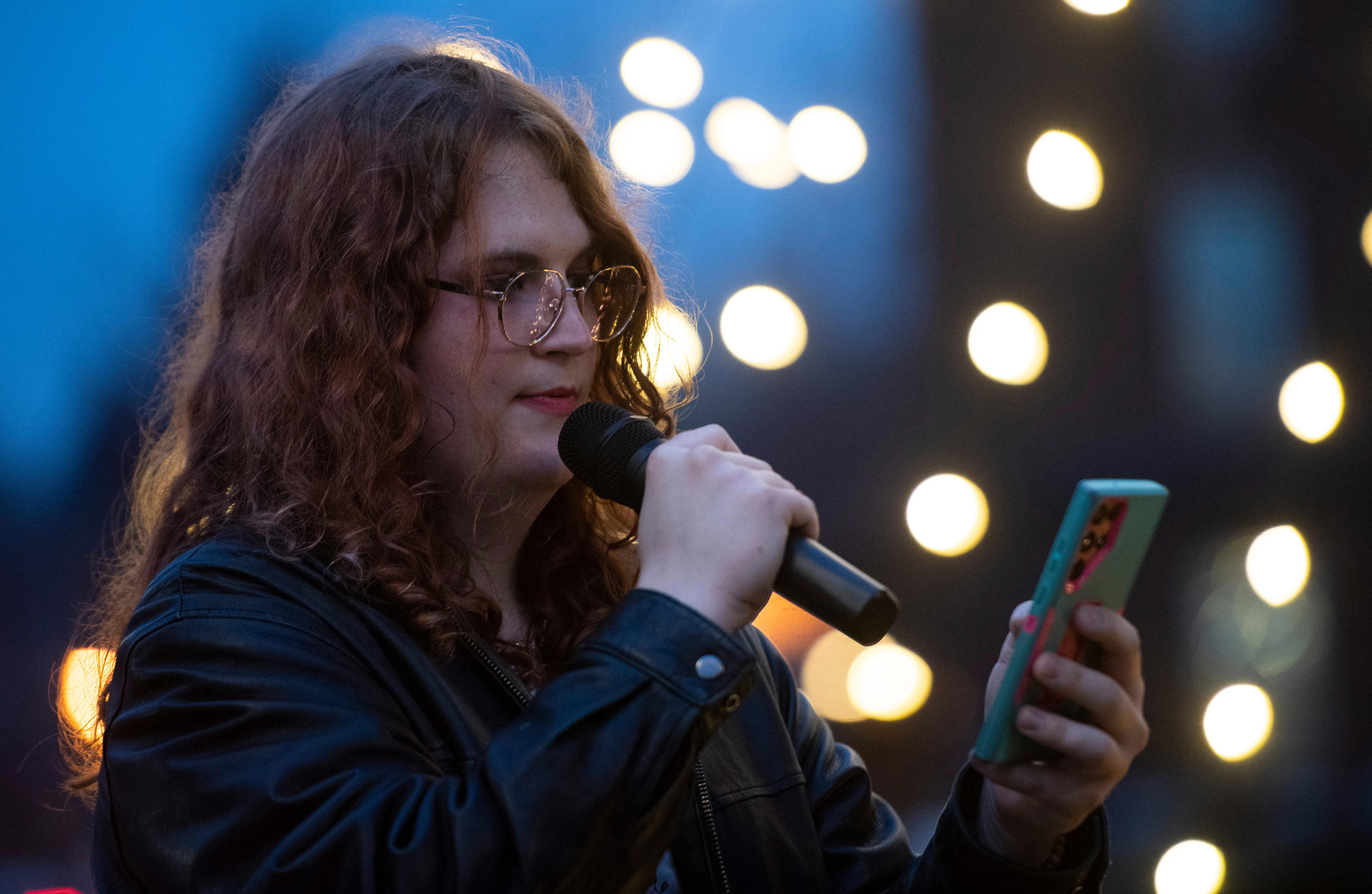 Evansville residents hold vigil for Transgender Day of Remembrance