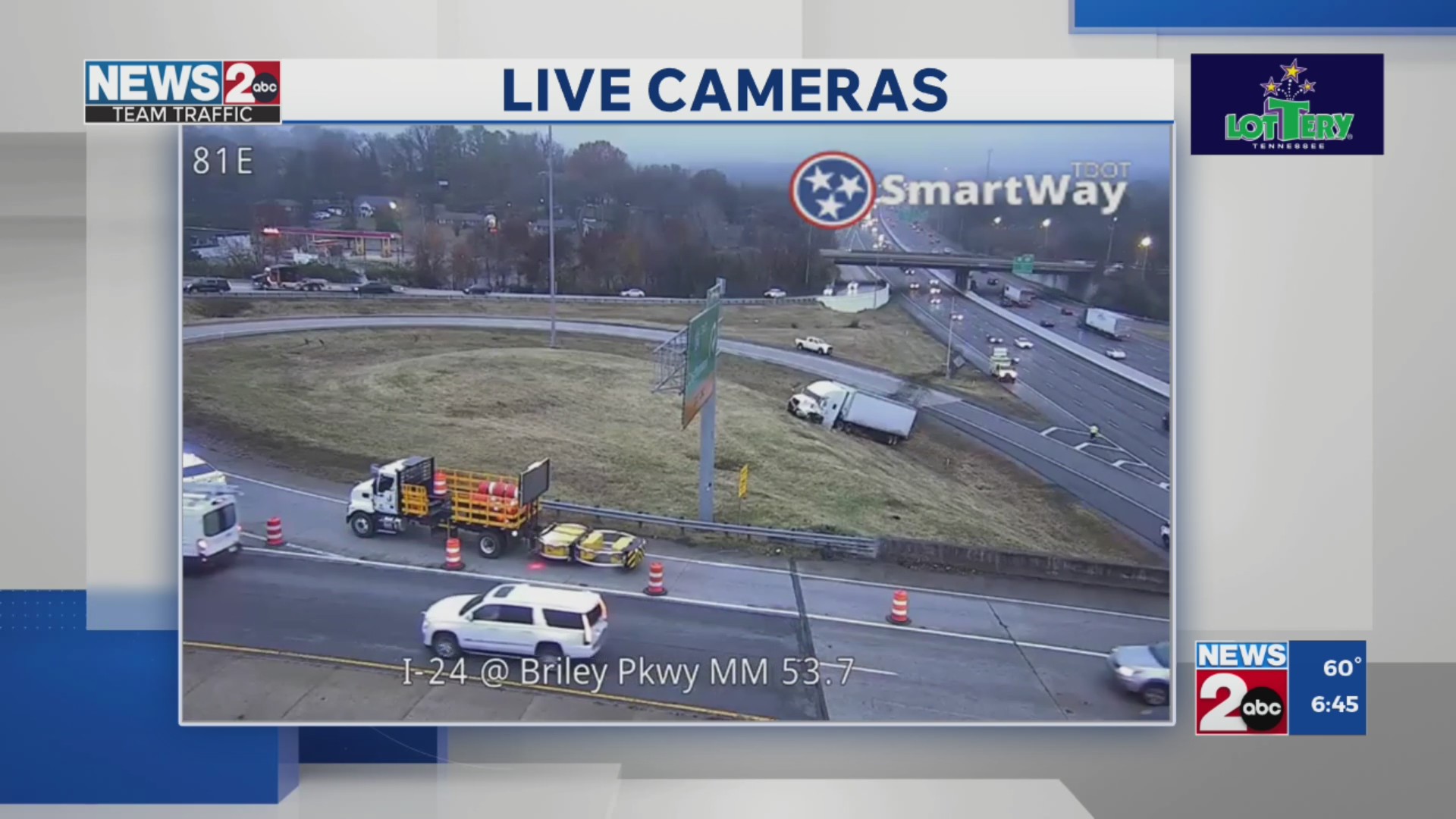 I-24 reopens after crash at Briley Parkway