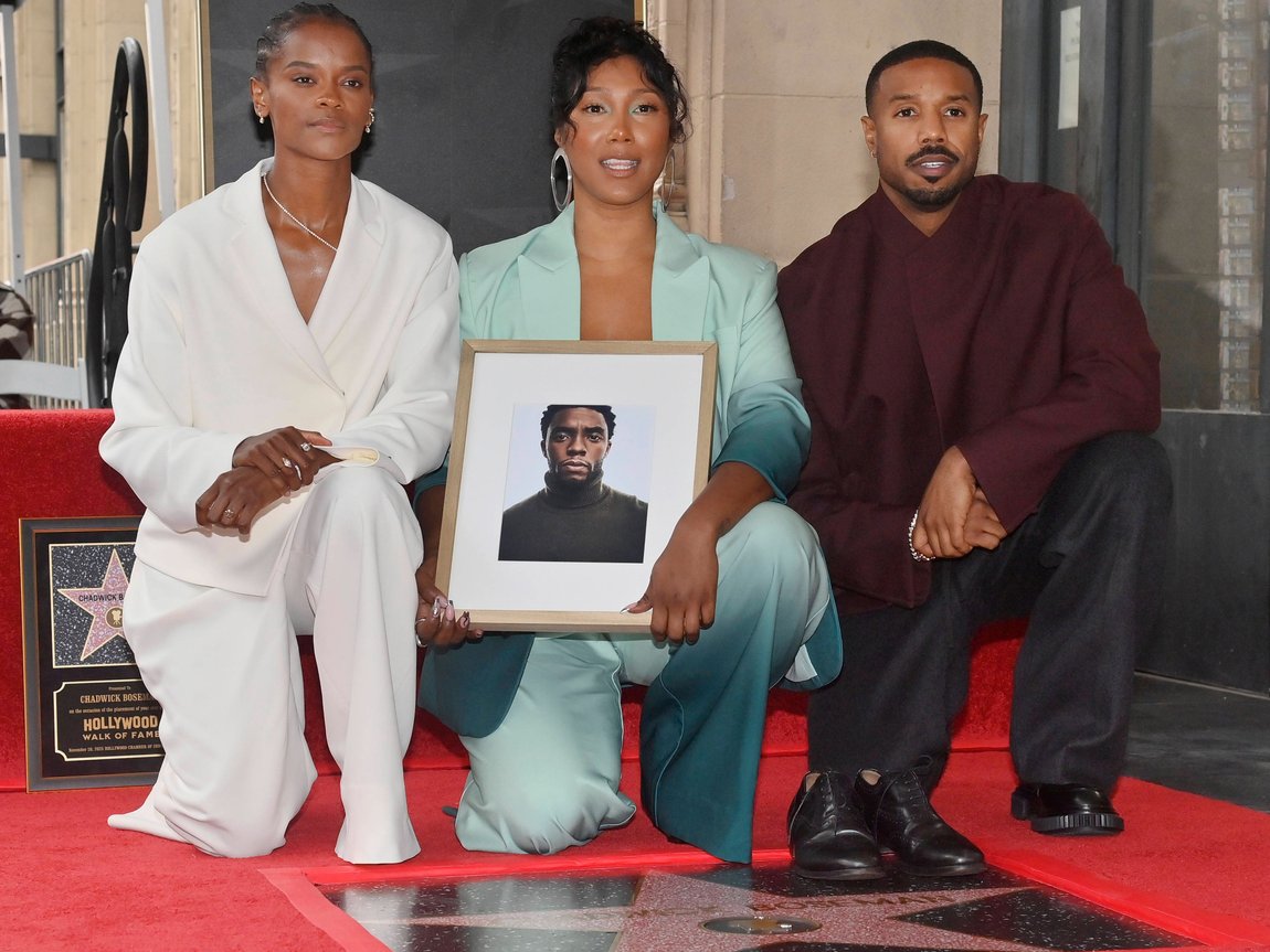 Chadwick Boseman posthumously honored with star on Walk of Fame