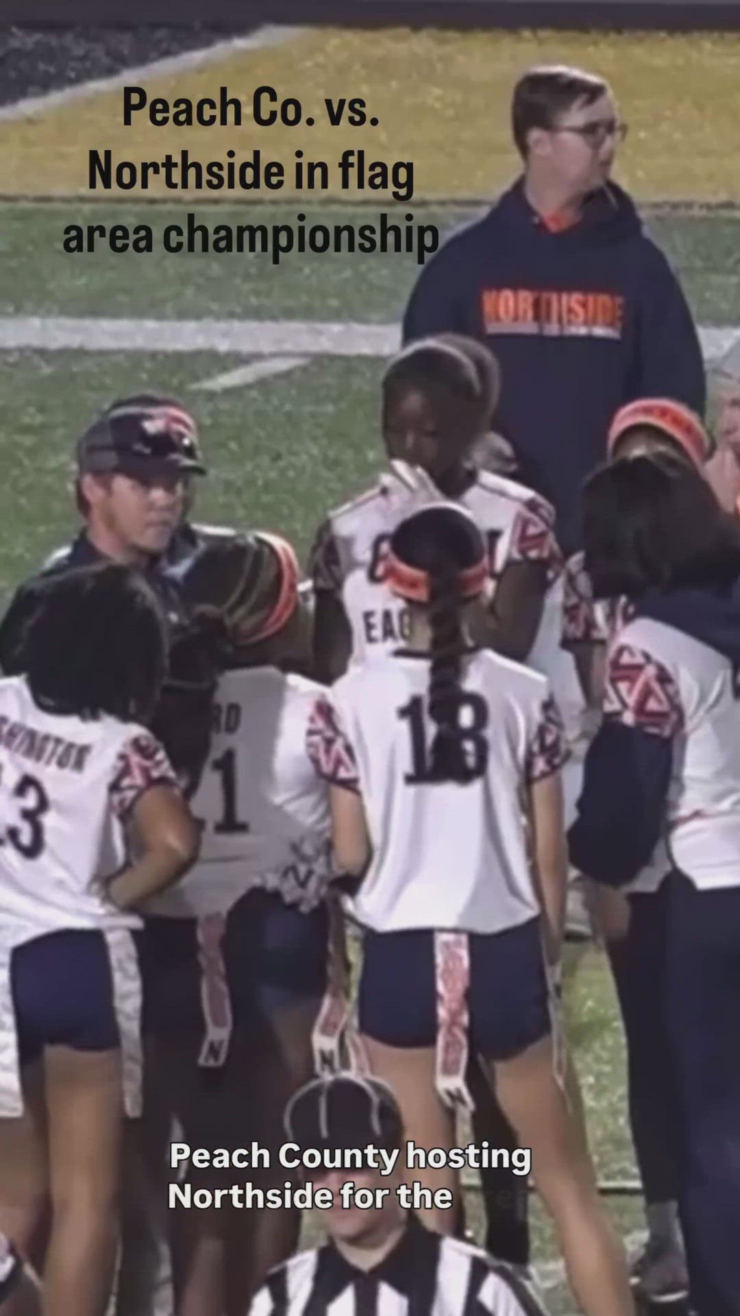 Peach Co. hosts Northside for flag football area championship