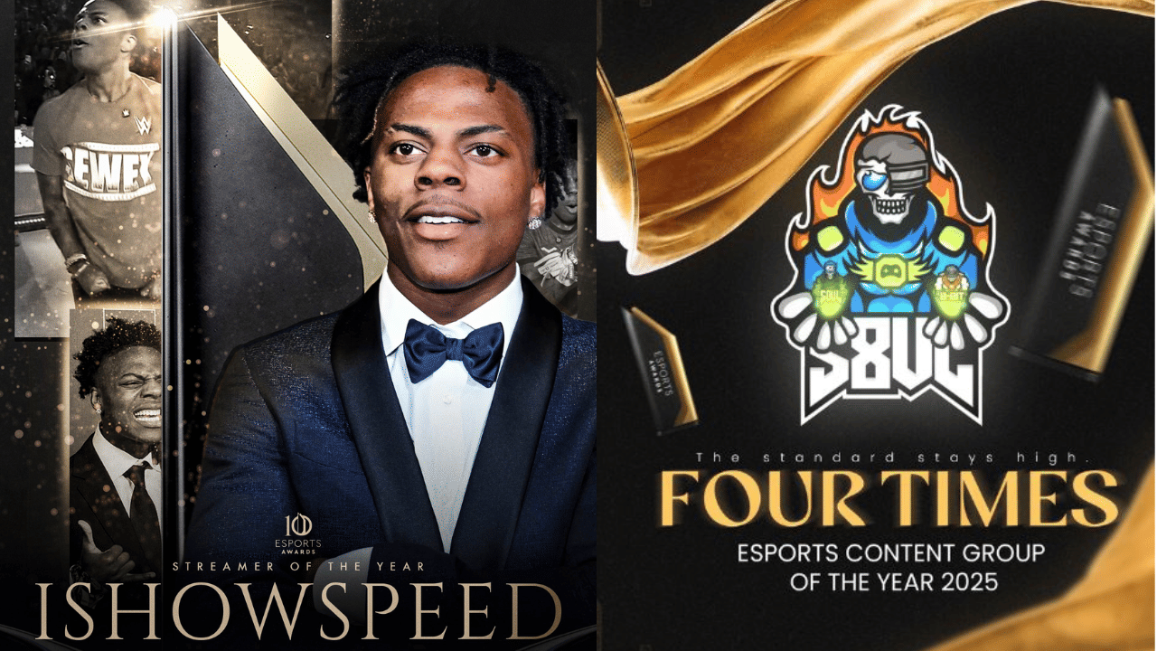 Esports Awards 2025: IShowSpeed wins big as S8UL named best Esports ...