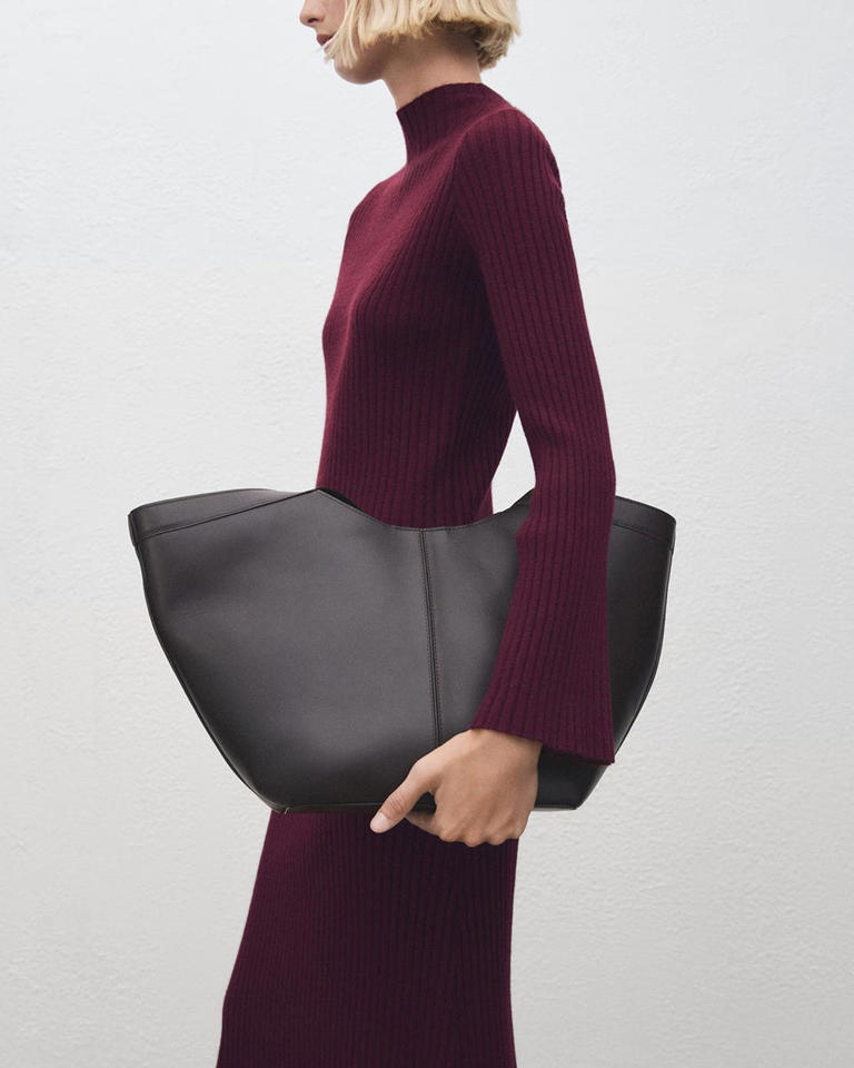 Mango's ribbed knit midi dress will keep you comfy, cosy and stylish ...
