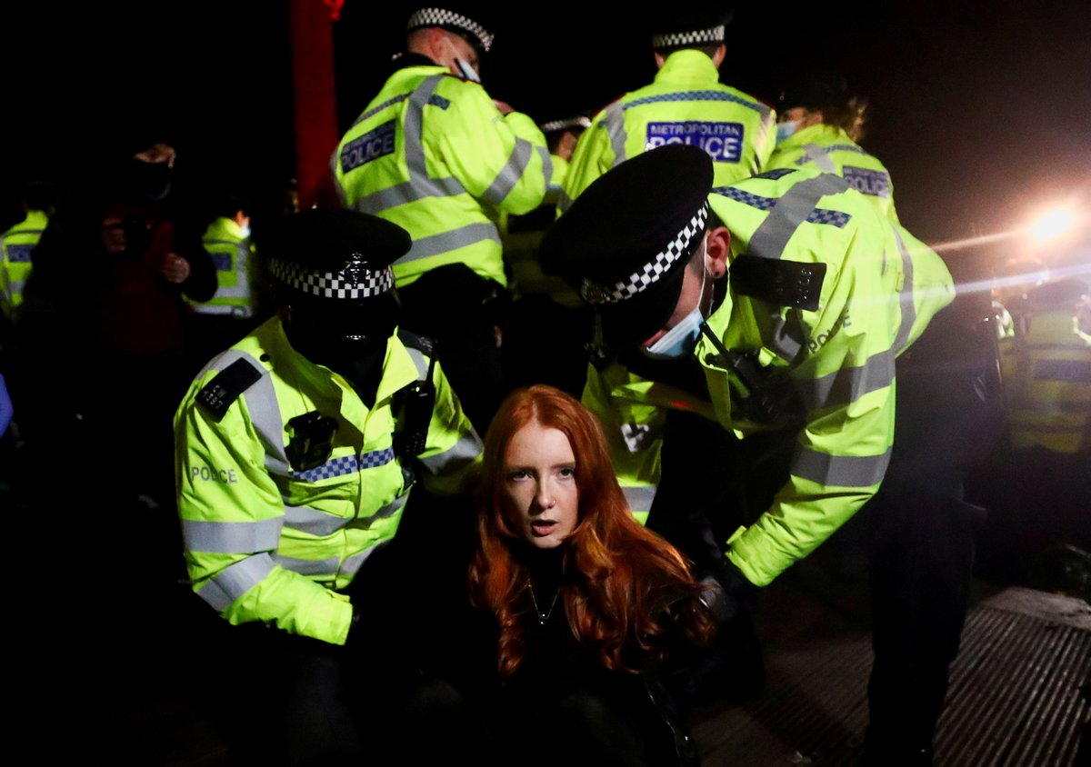 Activist arrested at Sarah Everard vigil calls for men-only Tube cars