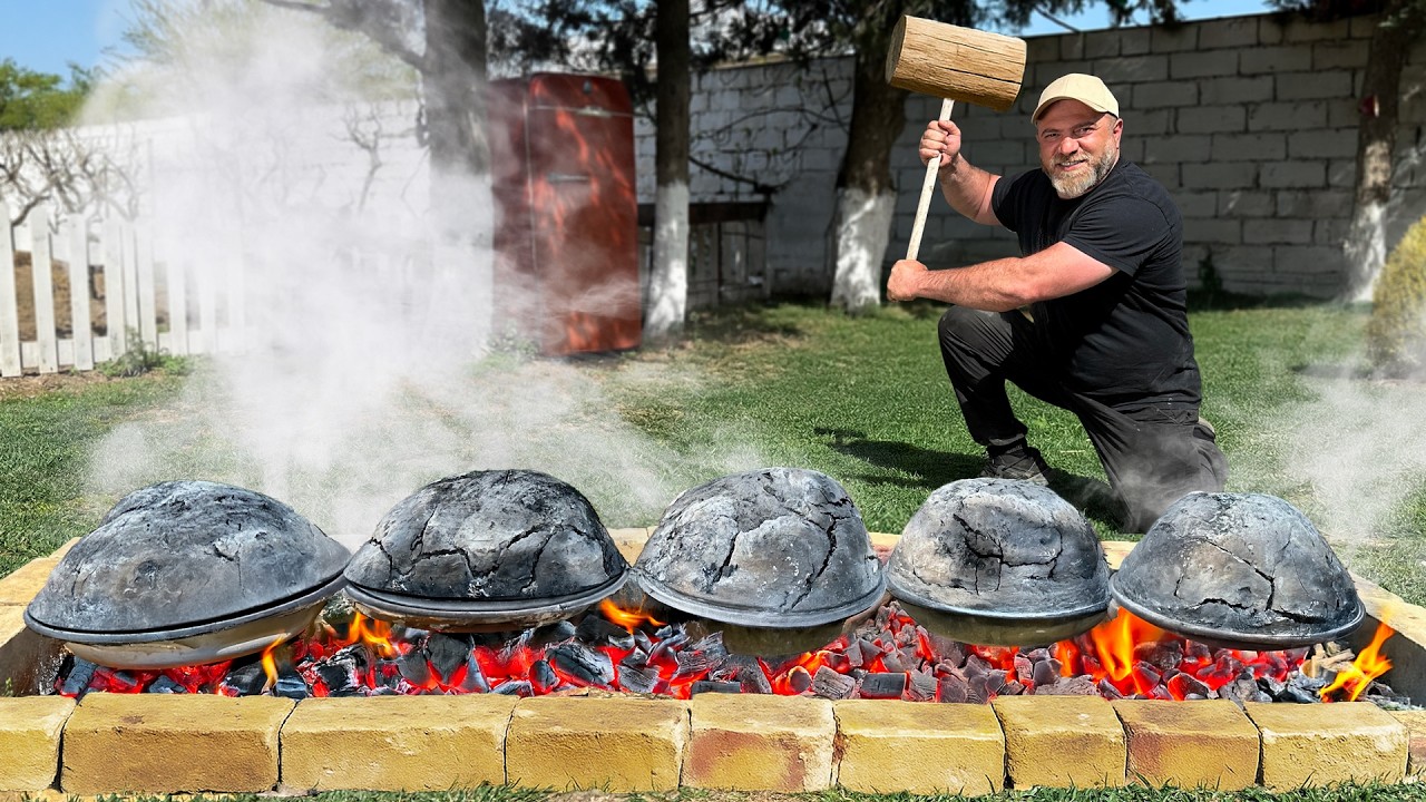 Village chicken baked in clay - Unforgettable flavor