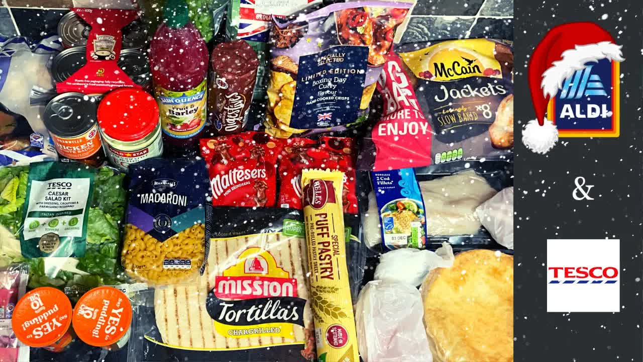 aldi & tesco grocery haul | scottish family food shop