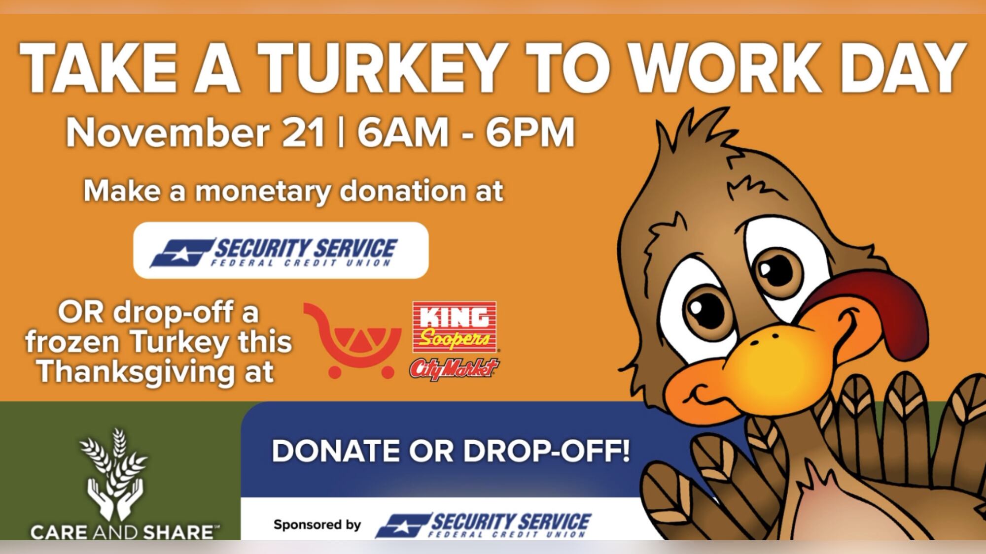 Care and Share’s annual ‘Take a Turkey to Work Day’