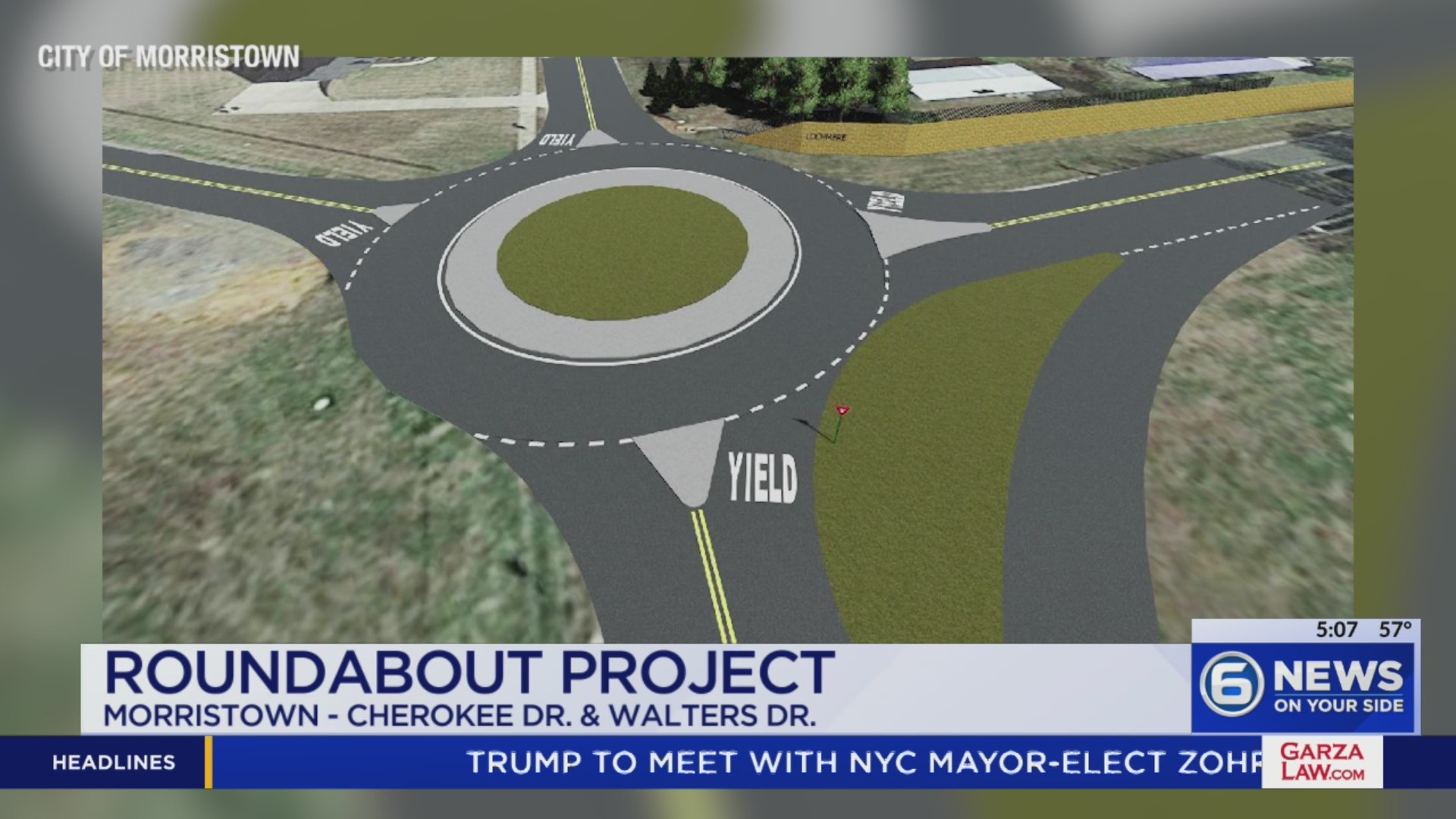 Morristown intersection to close while roundabout installed
