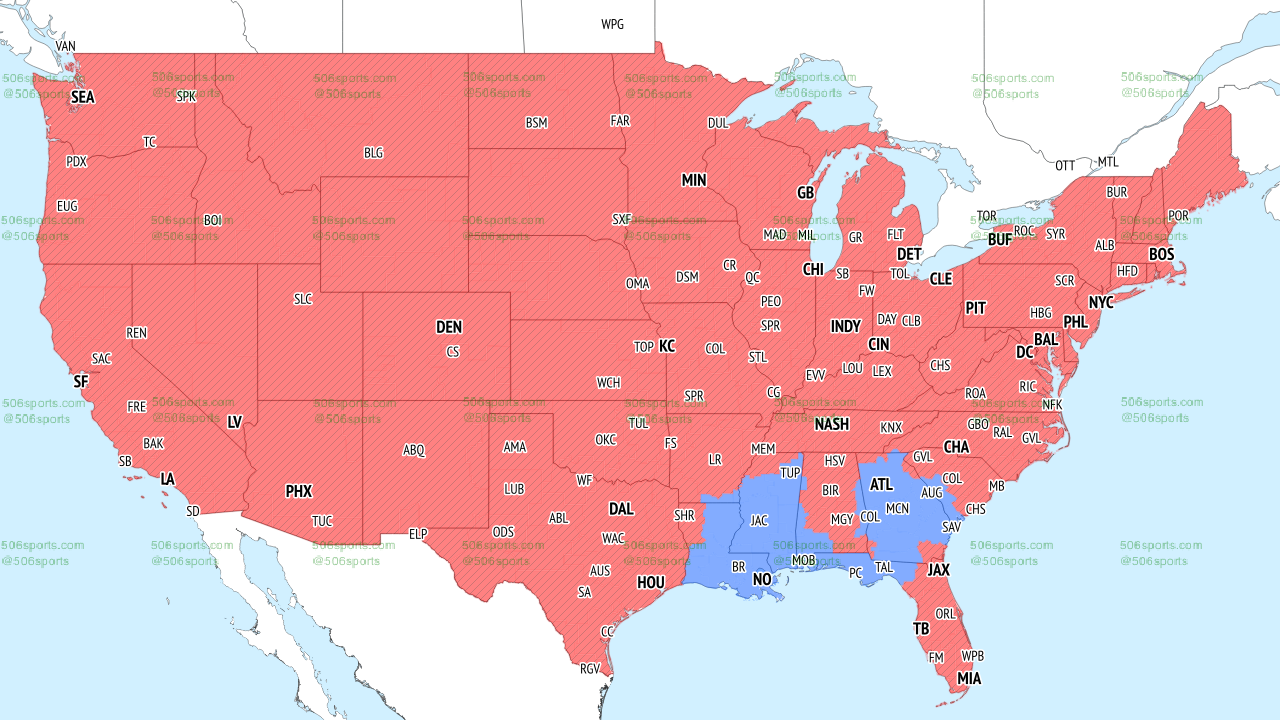 Falcons vs. Saints: TV map for NFL Week 12 matchup