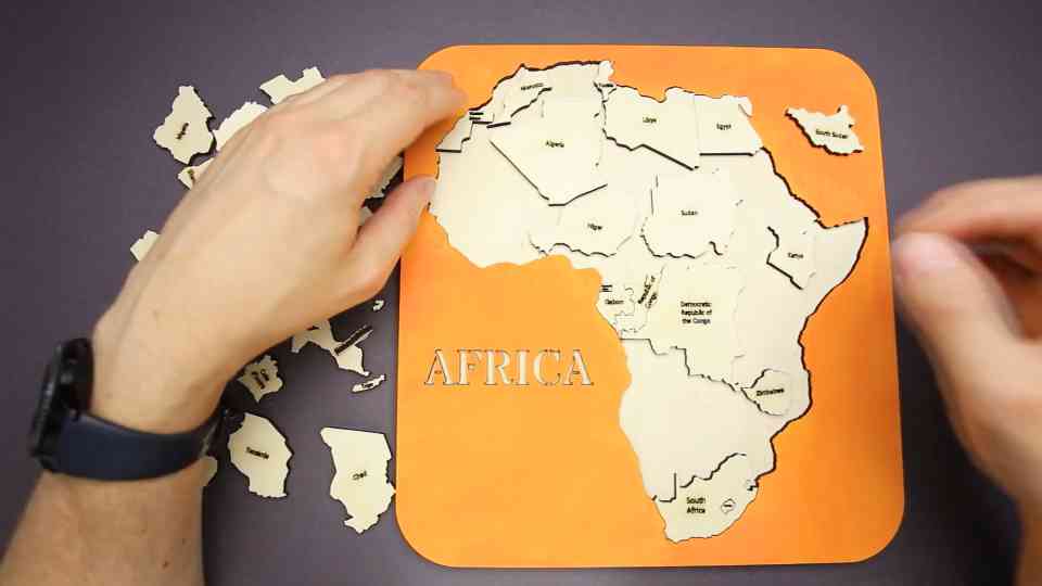 Africa Map Puzzle Made On My New Wizmaker L1 36W