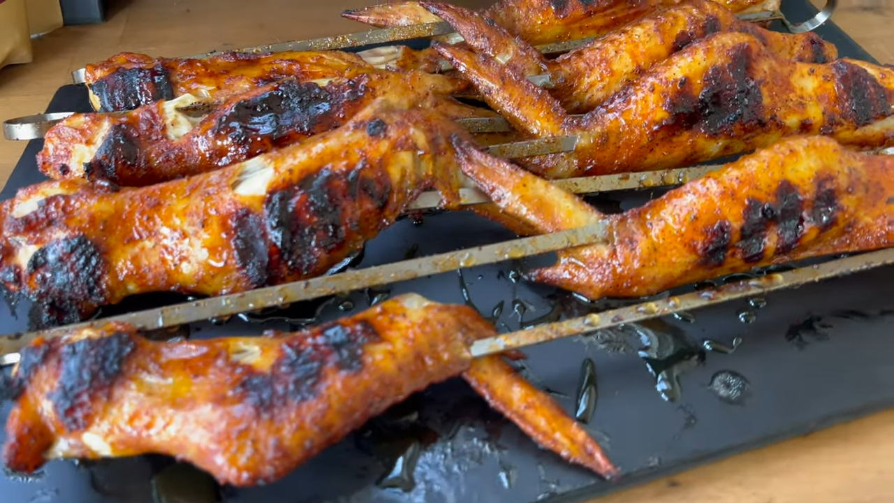 How to cook sweet and spicy Ninja Woodfire grilled chicken wings