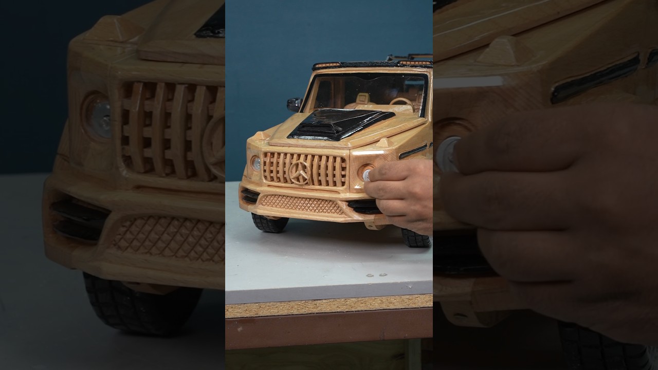 Mercedes-Benz G63 out of wood