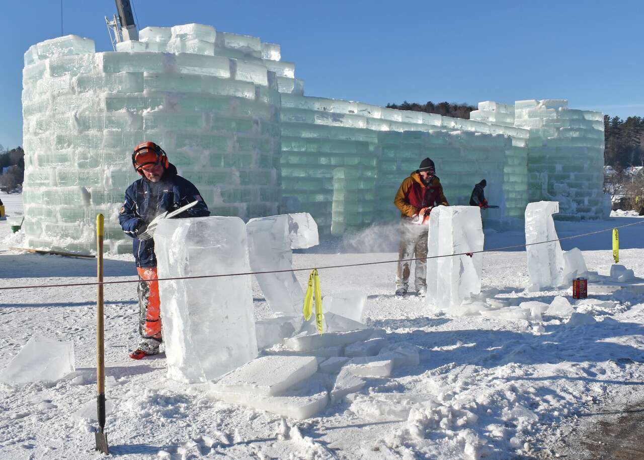 It takes a village to build an ice palace