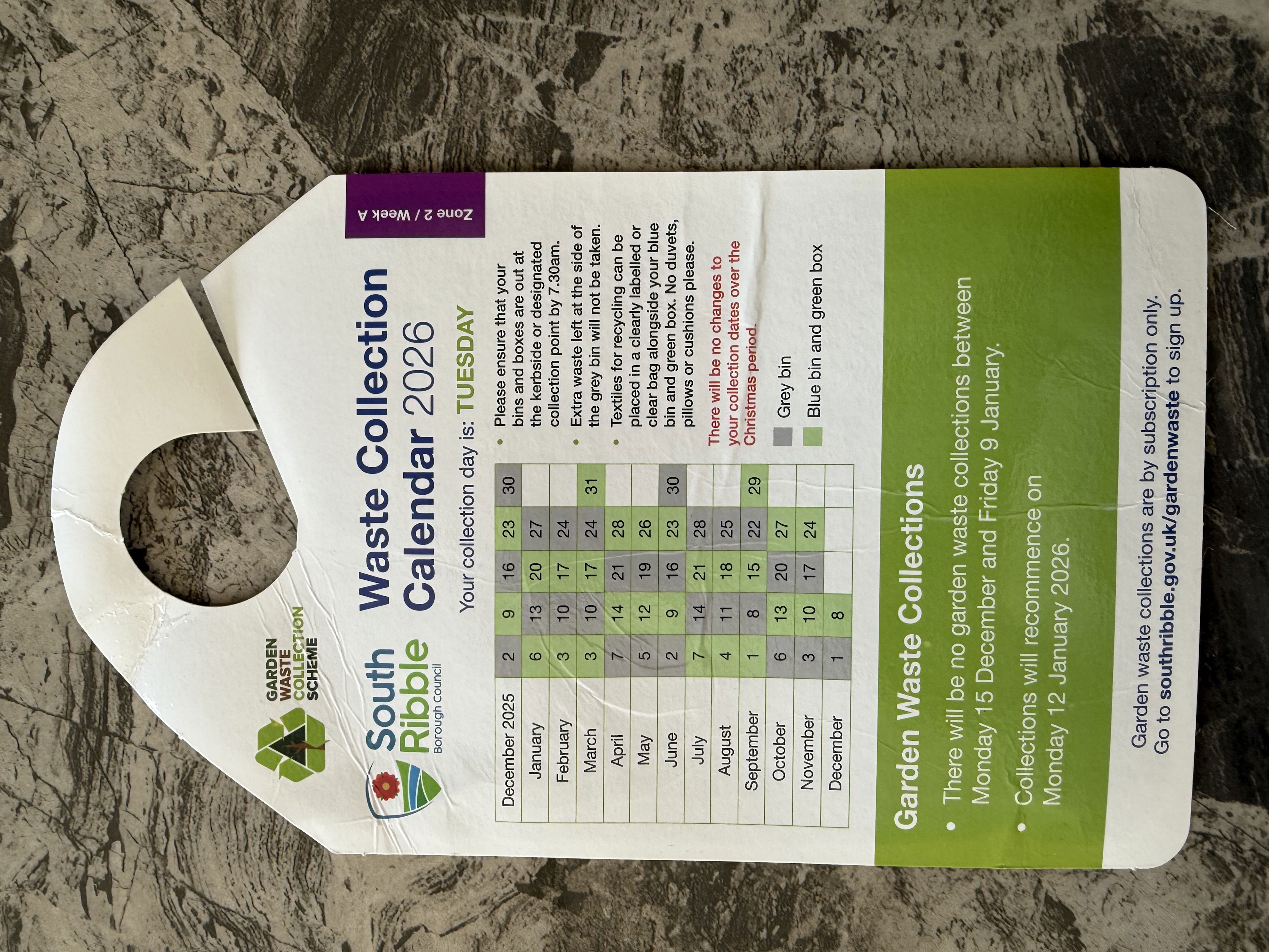 These are the changes to bin collections in South Ribble this Christmas ...