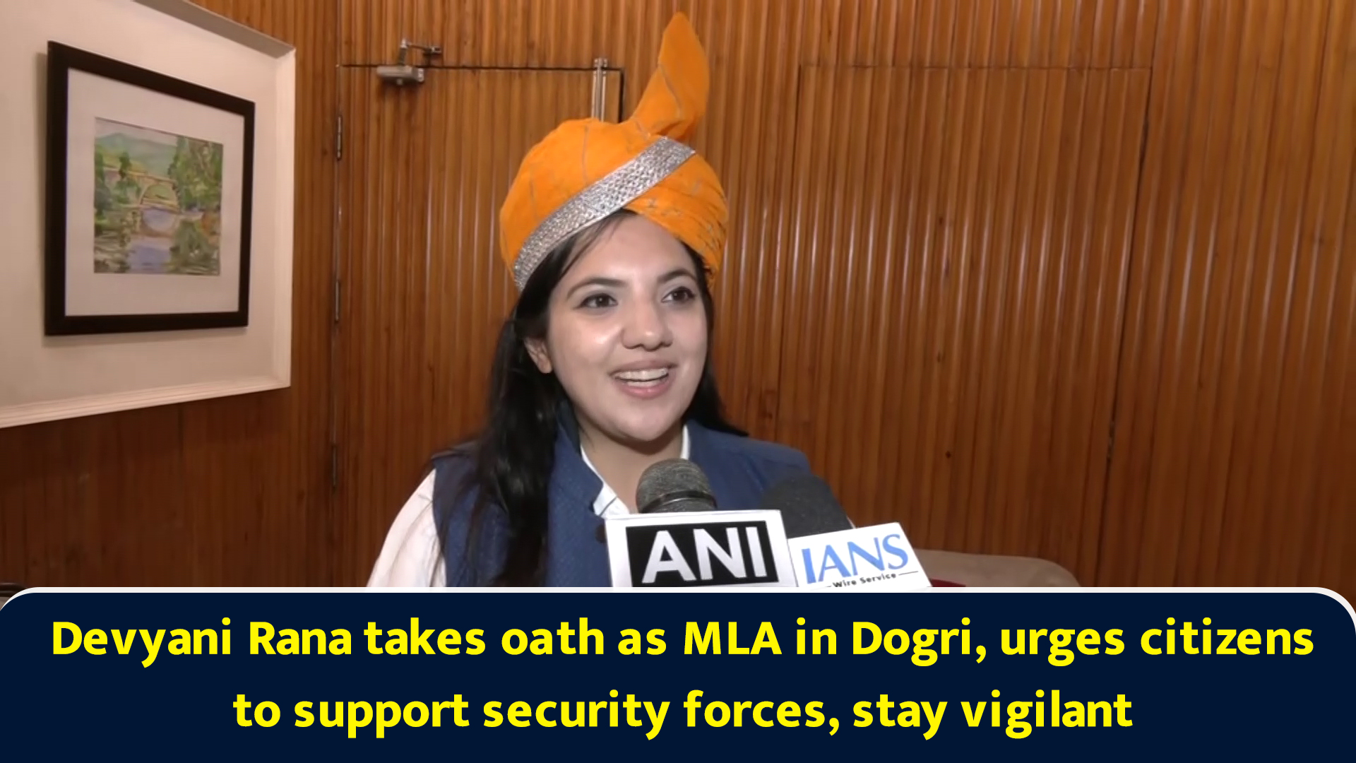 Devyani Rana takes oath as MLA in Dogri, urges citizens to support ...