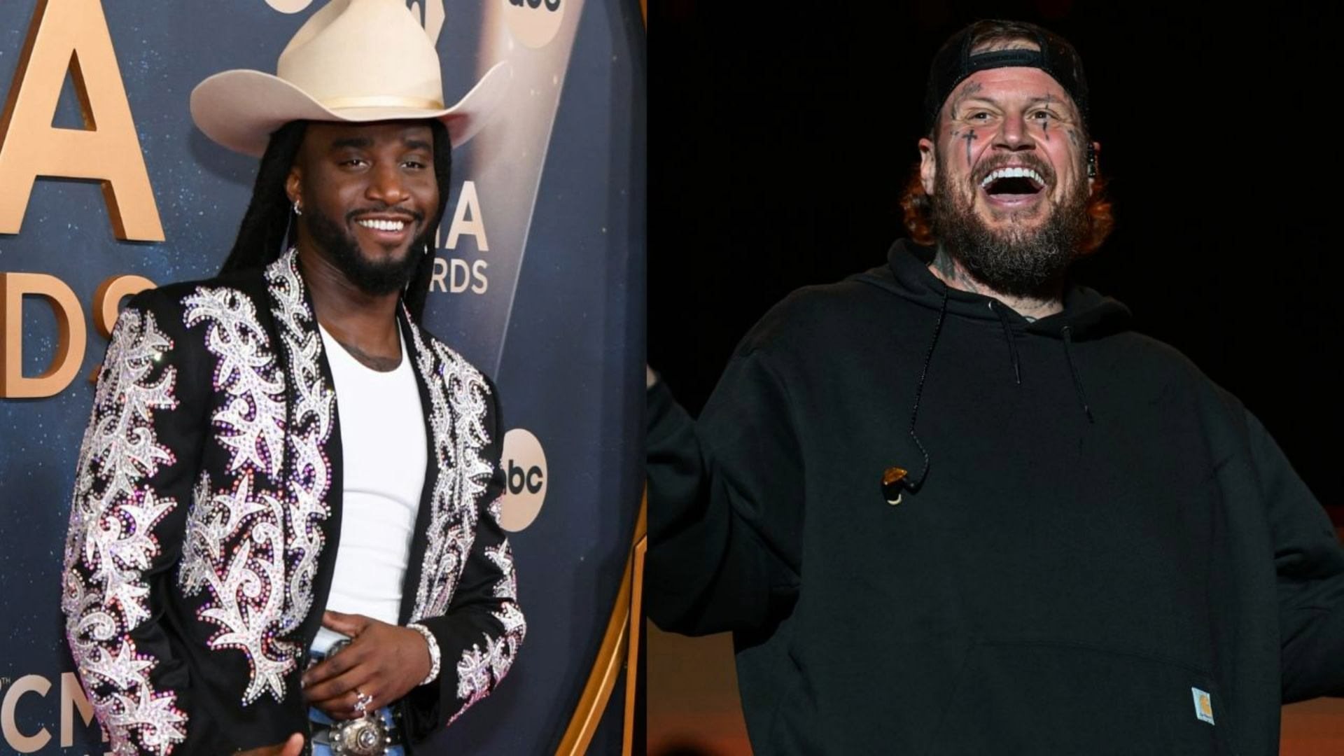 Shaboozey Says Jelly Roll's Shaved Face Is ‘Giving Snapchat Filter'