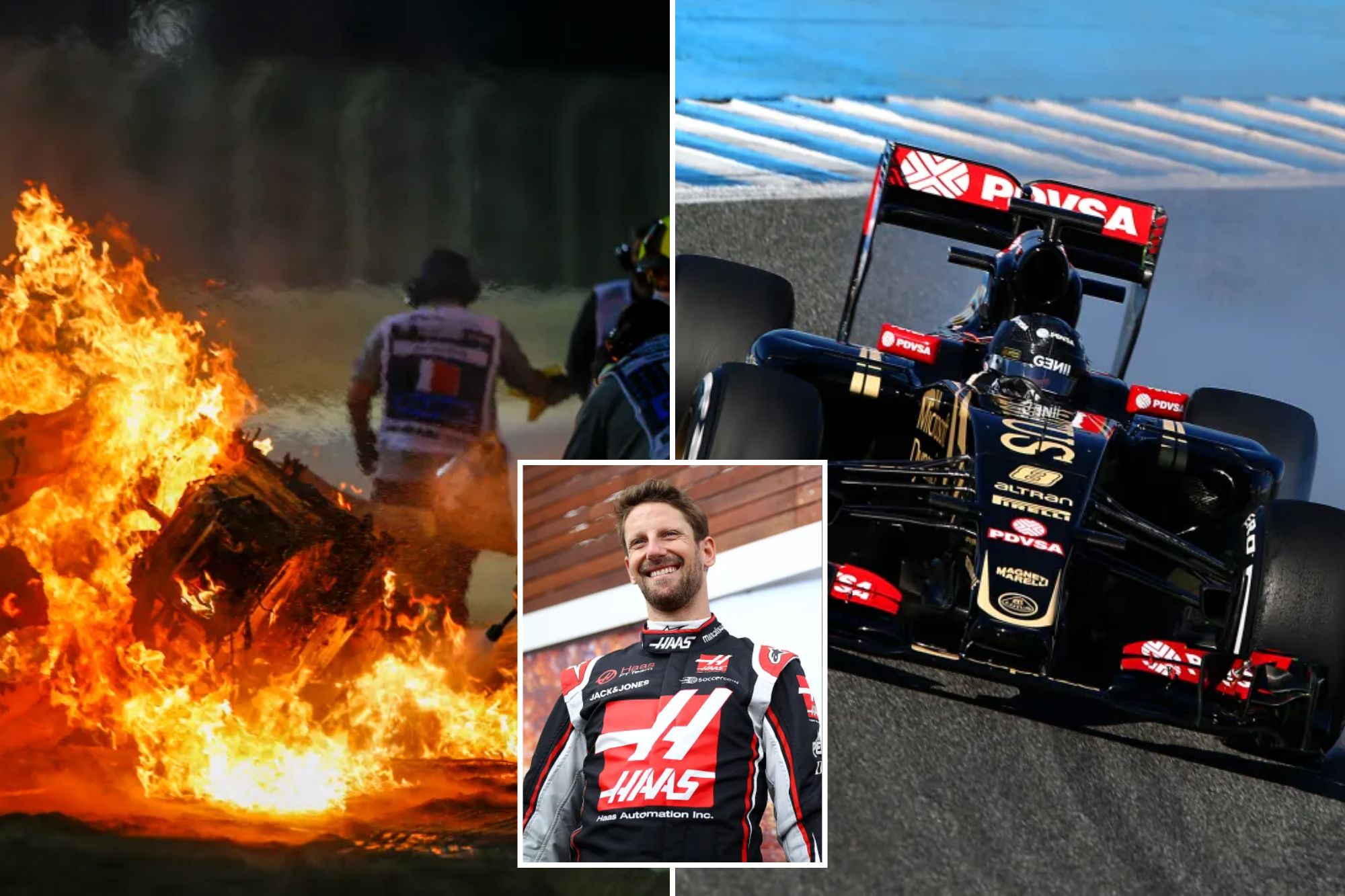 F1 driver Romain Grosjean tells how he survived horrific crash that saw ...