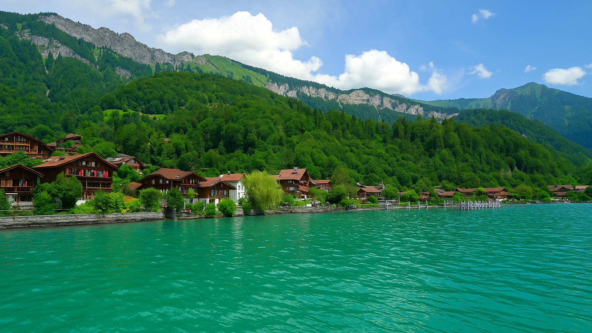 Brienzersee Switzerland: Beautiful Boat Tour (4K)