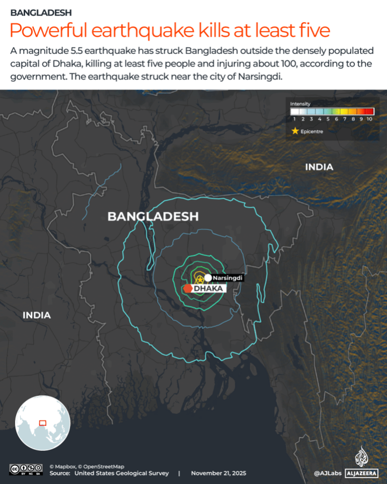 Bangladesh 5.5-magnitude earthquake – what we know so far