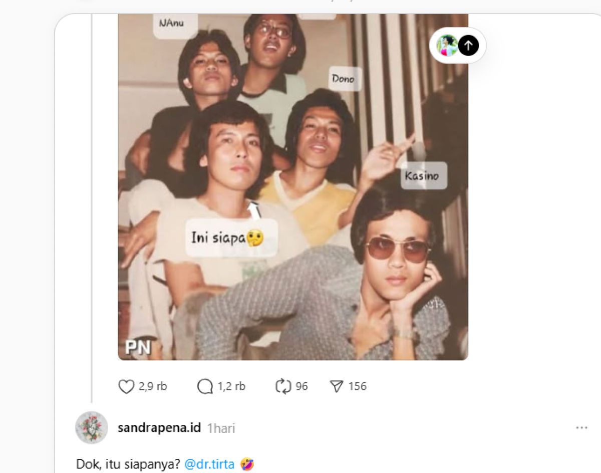 Foto Lawas Warkop DKI Viral di Threads, Netizen Menyamakan Wajah Rudy ...