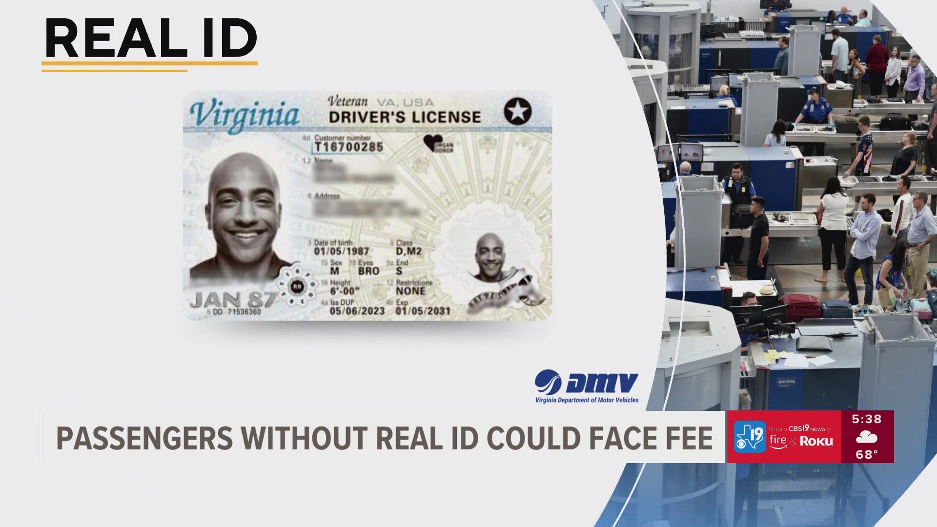 Passengers without real ID could face fee