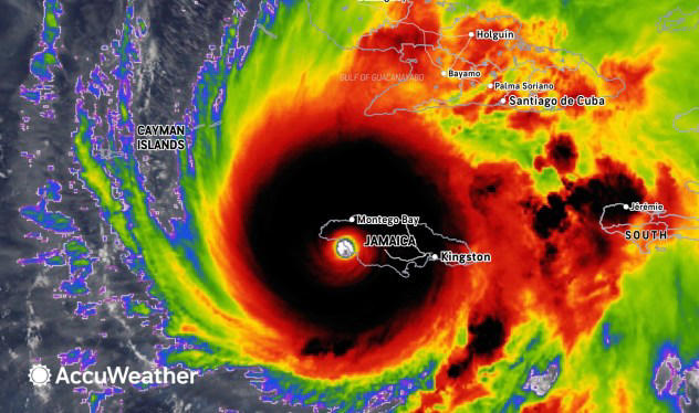 Hurricane Melissa upgraded to 190-mph winds, tied for strongest ...
