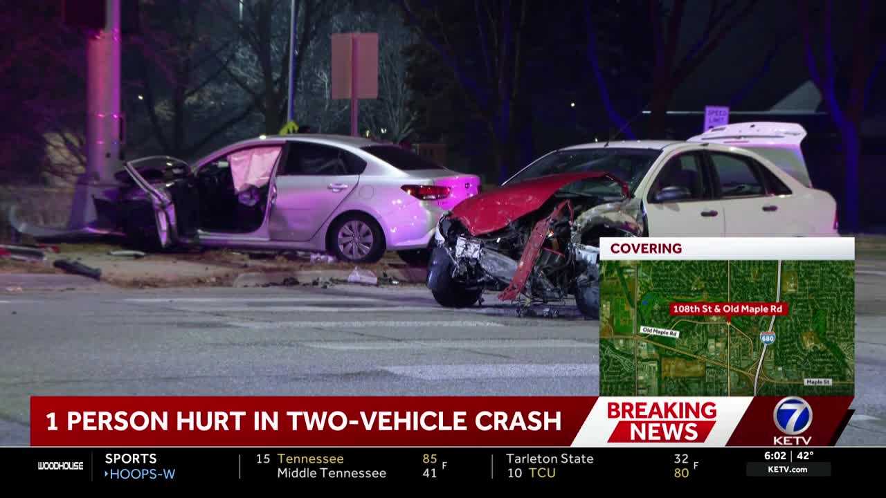 Person seriously injured in two-vehicle accident