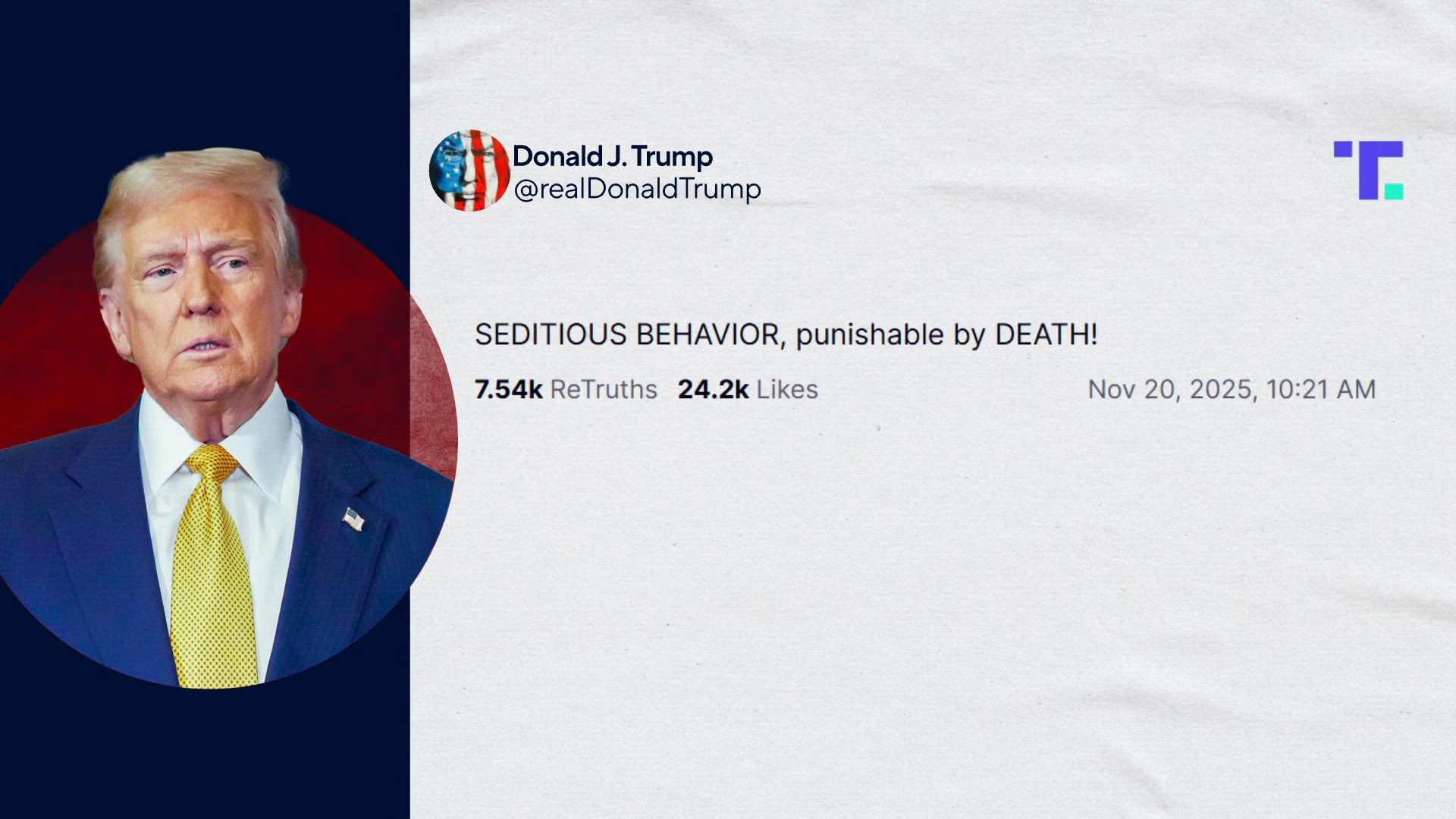 White House addresses President Trump’s ‘Seditious behavior, punishable ...