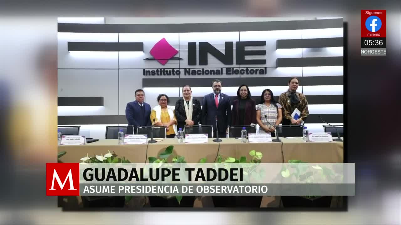 Guadalupe Taddei, presidenta del INE, asume la presidencia del Observatorio