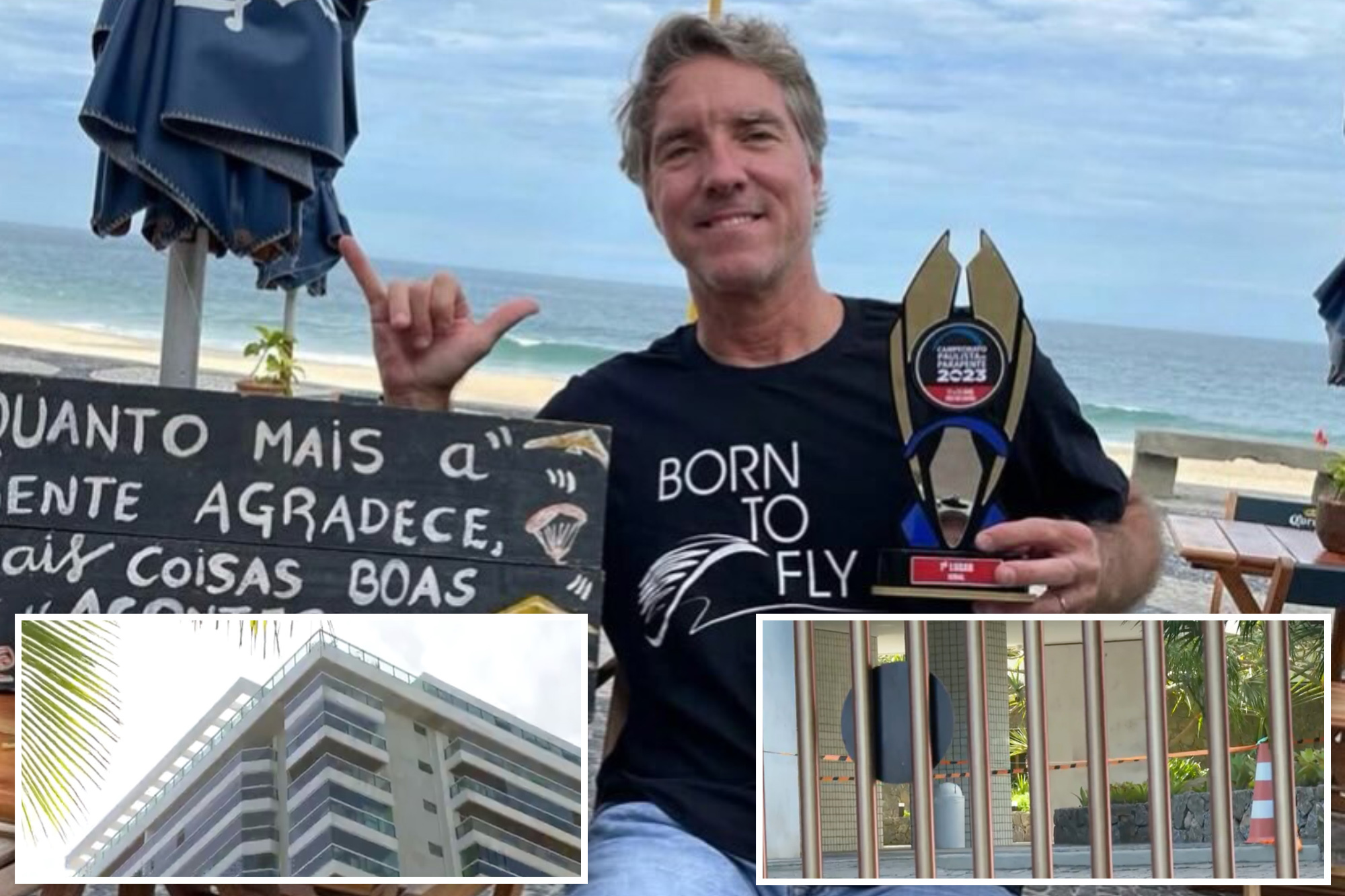 Champion hang-glider dead after mid-air collision with paraglider, building crash plunges him 11 ...