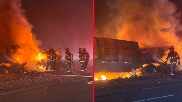 UPDATE: Two tractor trailers crash on I-65 northbound in Athens, one ...