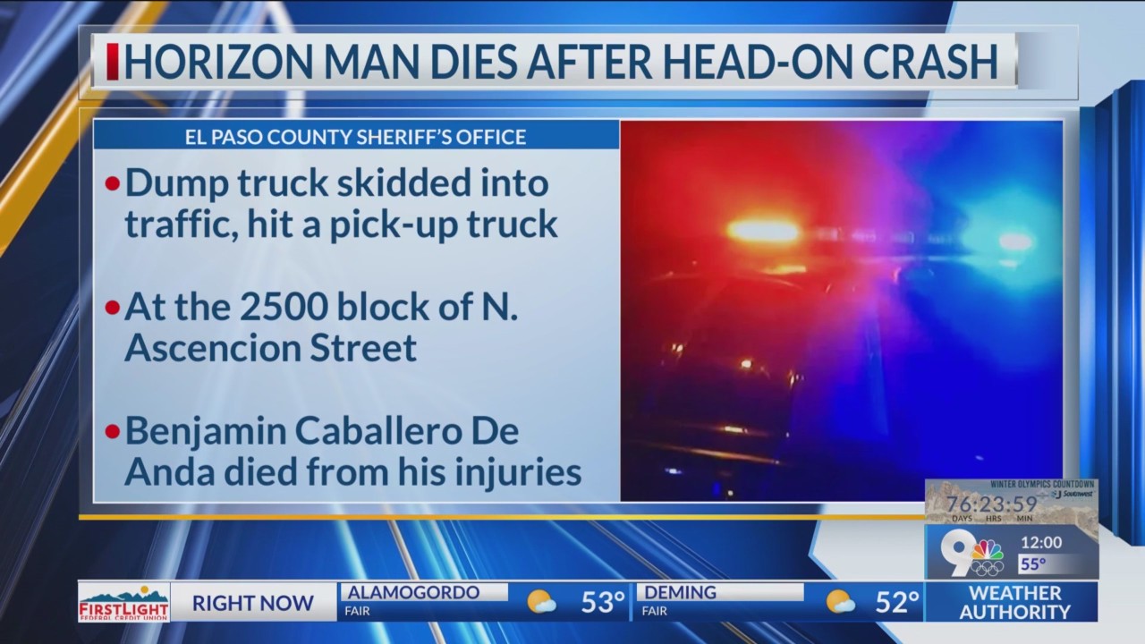 Horizon man dies after head-on crash