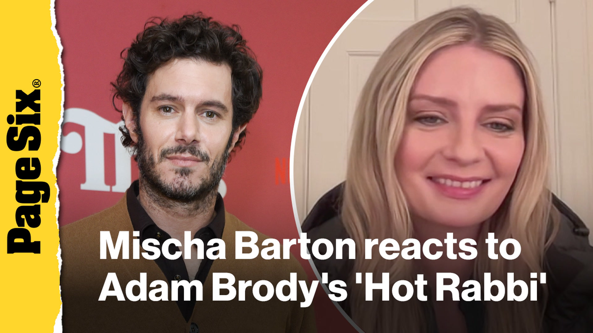 Mischa Barton reacts to Adam Brody's 'Hot Rabbi,' solving crimes in ...