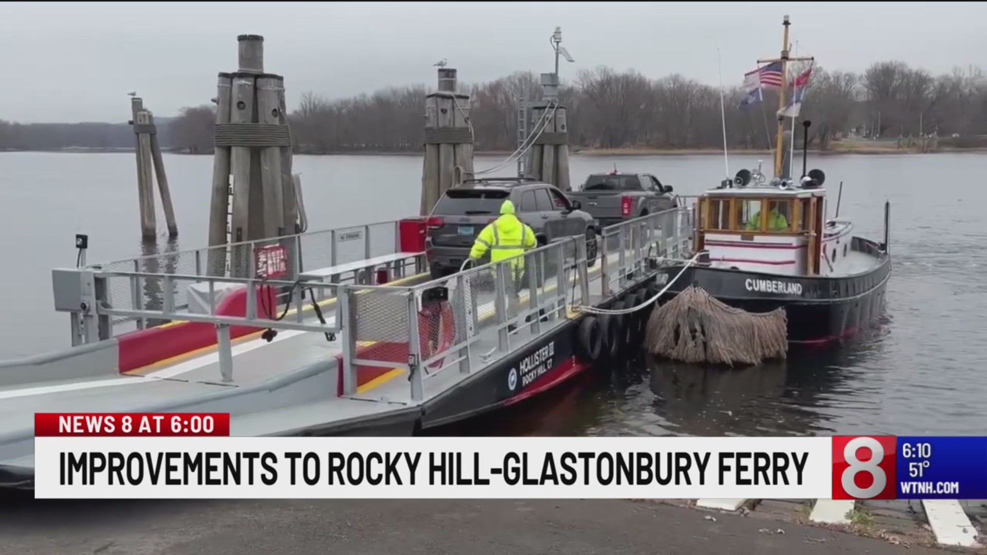 Rocky Hill–Glastonbury ferry to receive upgrades during 2025-26 off-season