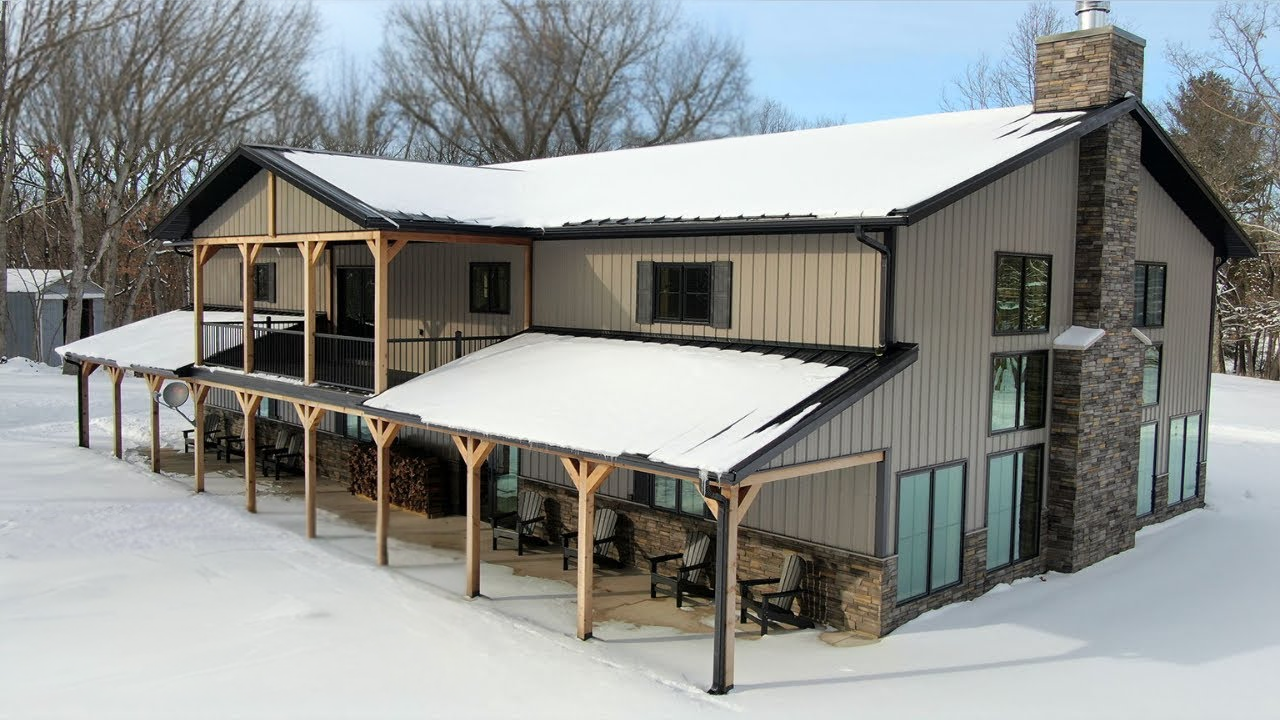 A Look at the Finished Post-Frame Barndominium Cabin