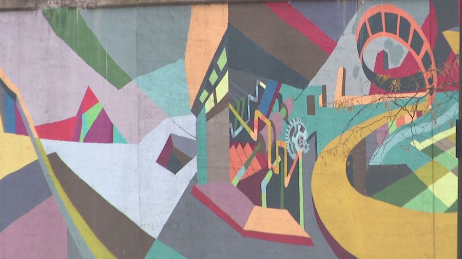 Local wall decal added to Murals Across Ohio