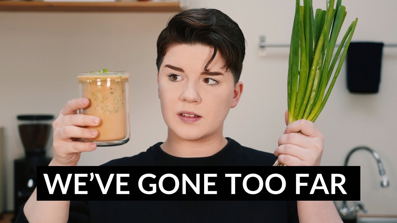 Trying viral green onion coffee: Can I make it taste good?